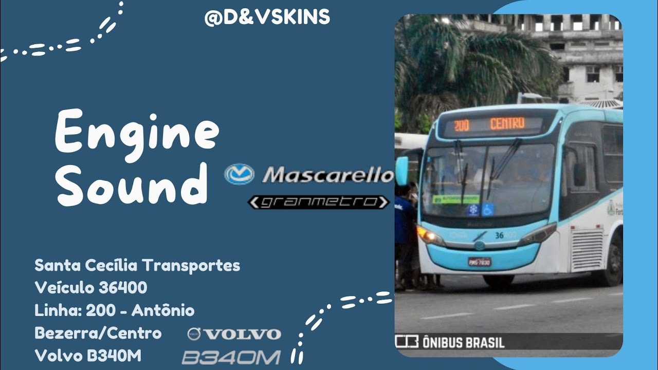 [ENGINE] Santa Cecília - 36400 | Chassi: Volvo B340M Voith DIWA 864.6 ...