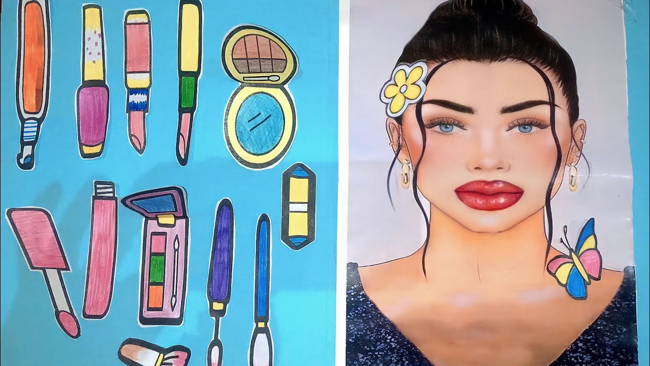 [💸 Paper Diy 💸] Makeup Tutorial [ASMR] 💄 Paper Cosmetics 💅 Paper Play ️ ...