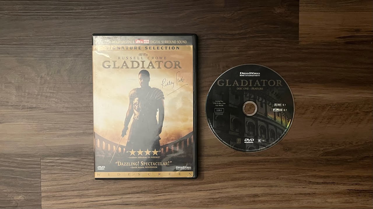 Opening To Gladiator: Signature Collection 2000 (2000 DVD) Disc One ...