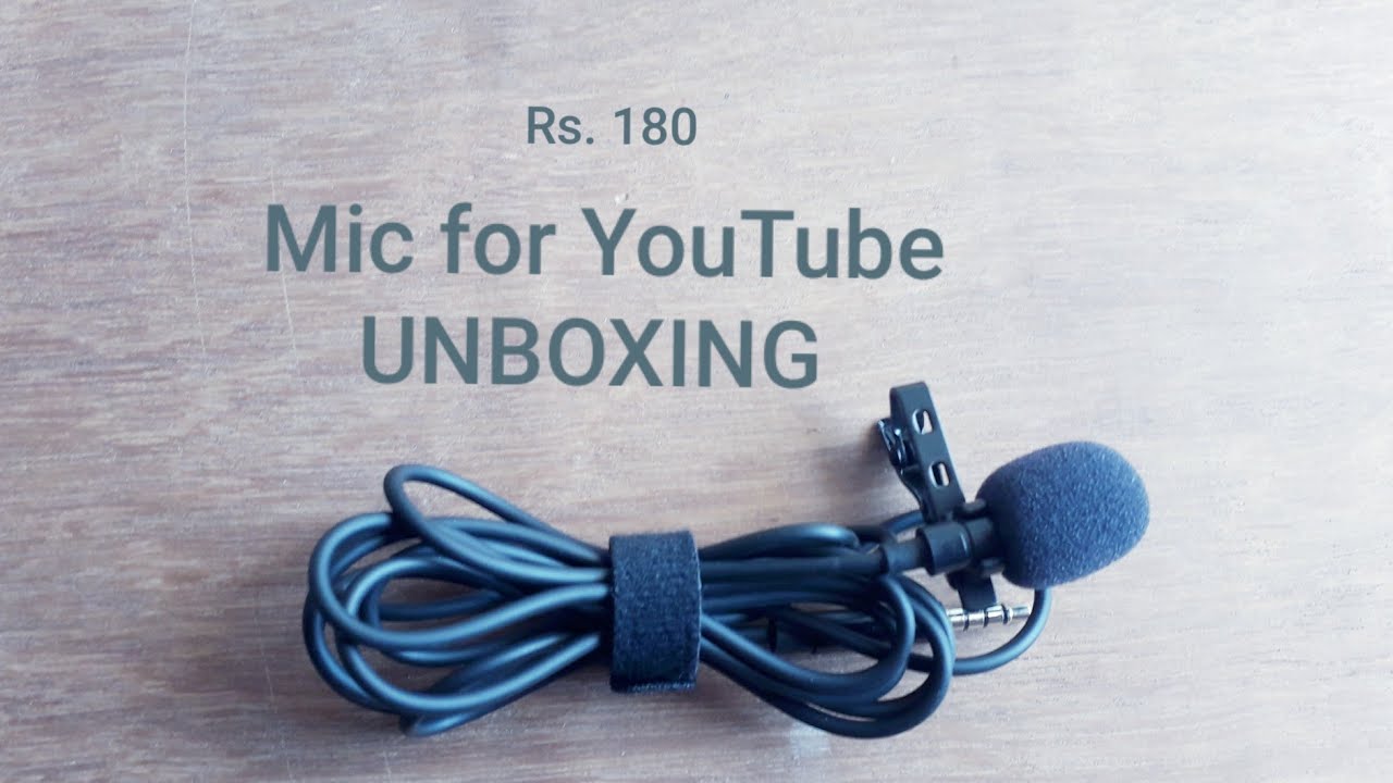 Best Mic for YouTube Videos/ Unboxing Under Rs. 180 - YouTube