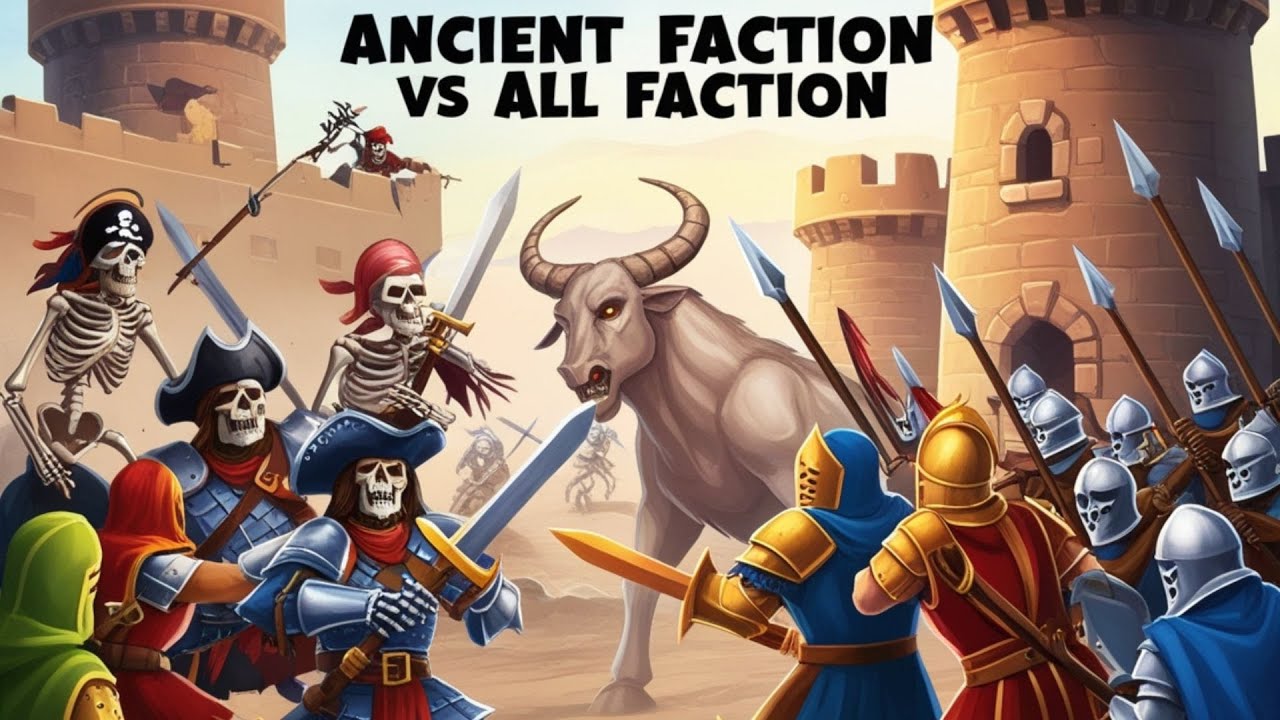 100x Ancient Faction DLC vs ALL Faction (Castle defense) - Totally ...