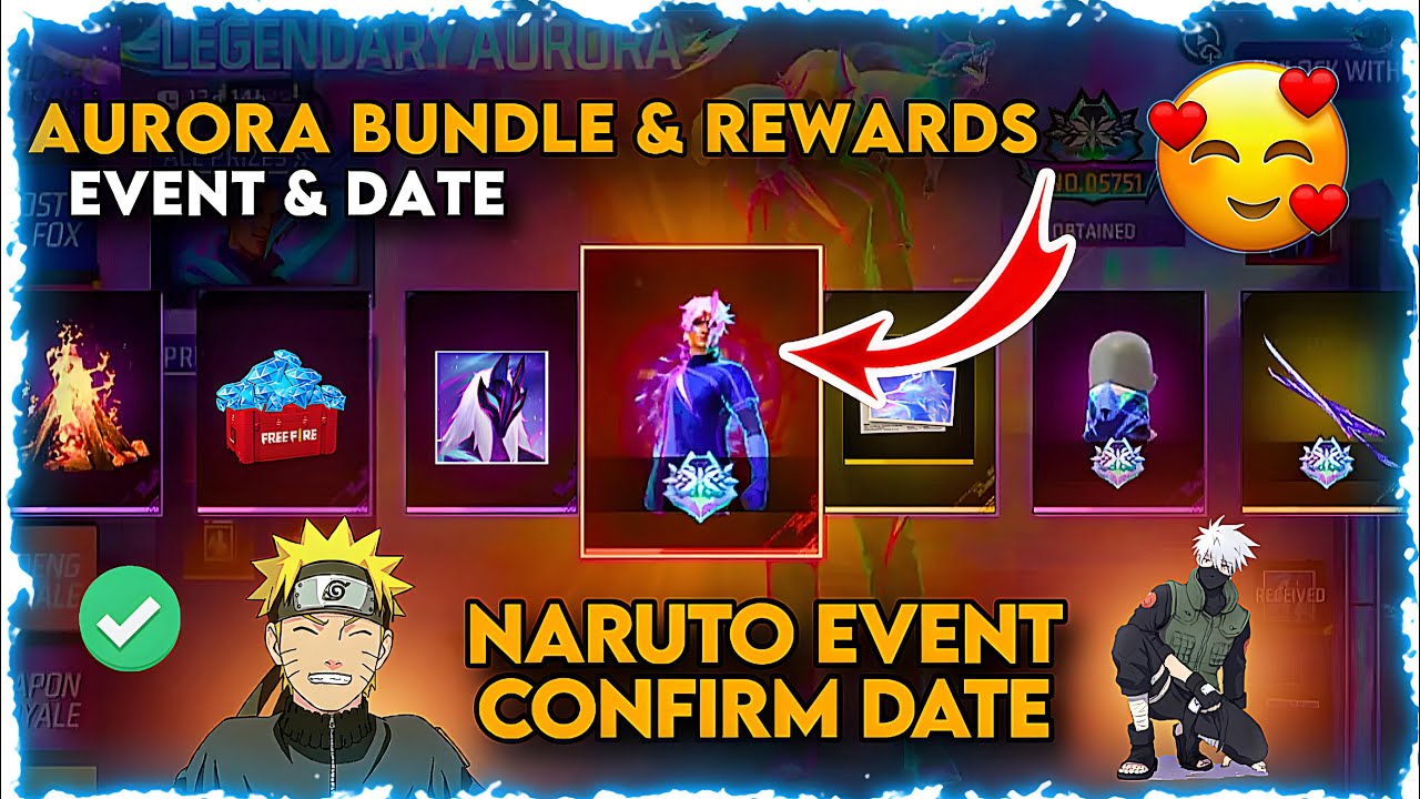 AURORA LEGENDARY BUNDLE & REWARDS | AURORA BUNDLE EVENT | NARUTO COLLABORATION CONFIRM DATE ...