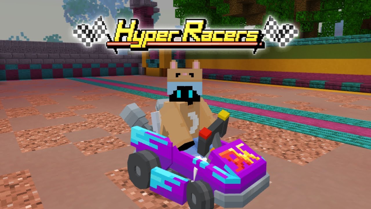 Playing Mario Kart in Minecraft.. (Galaxite Hyper Racers) - YouTube