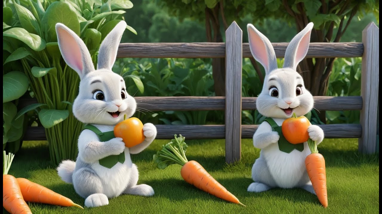 Five Little Bunnies Jumping on the Ground | Fun Nursery Rhyme for Kids ...