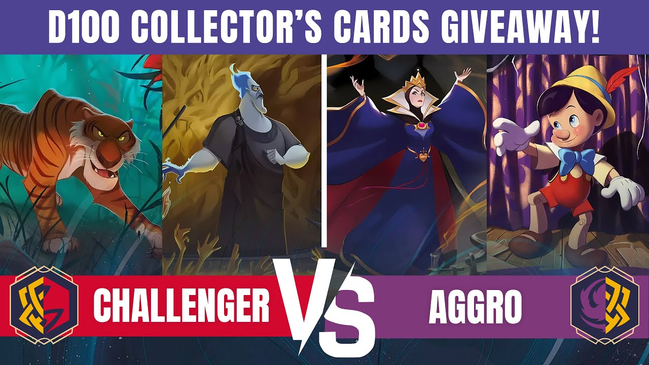 Challenger VS Aggro - Disney Lorcana TCG Rise of the Floodborn Gameplay ...