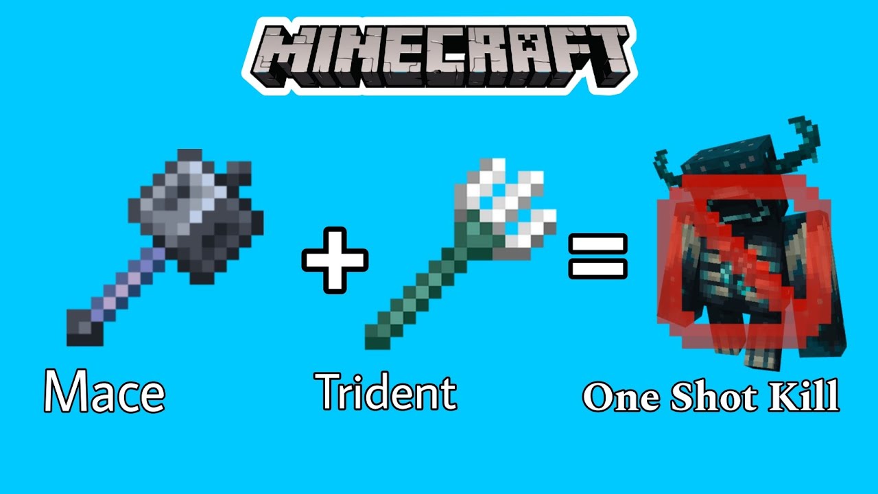 Mace + Trident = One Shot Kill | Minecraft 1.21 - YouTube