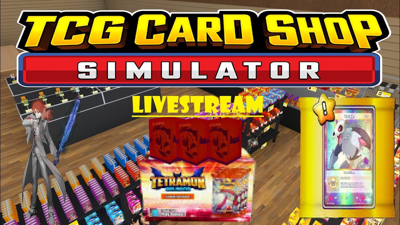 tcg card shop simulater livestream 3 - YouTube