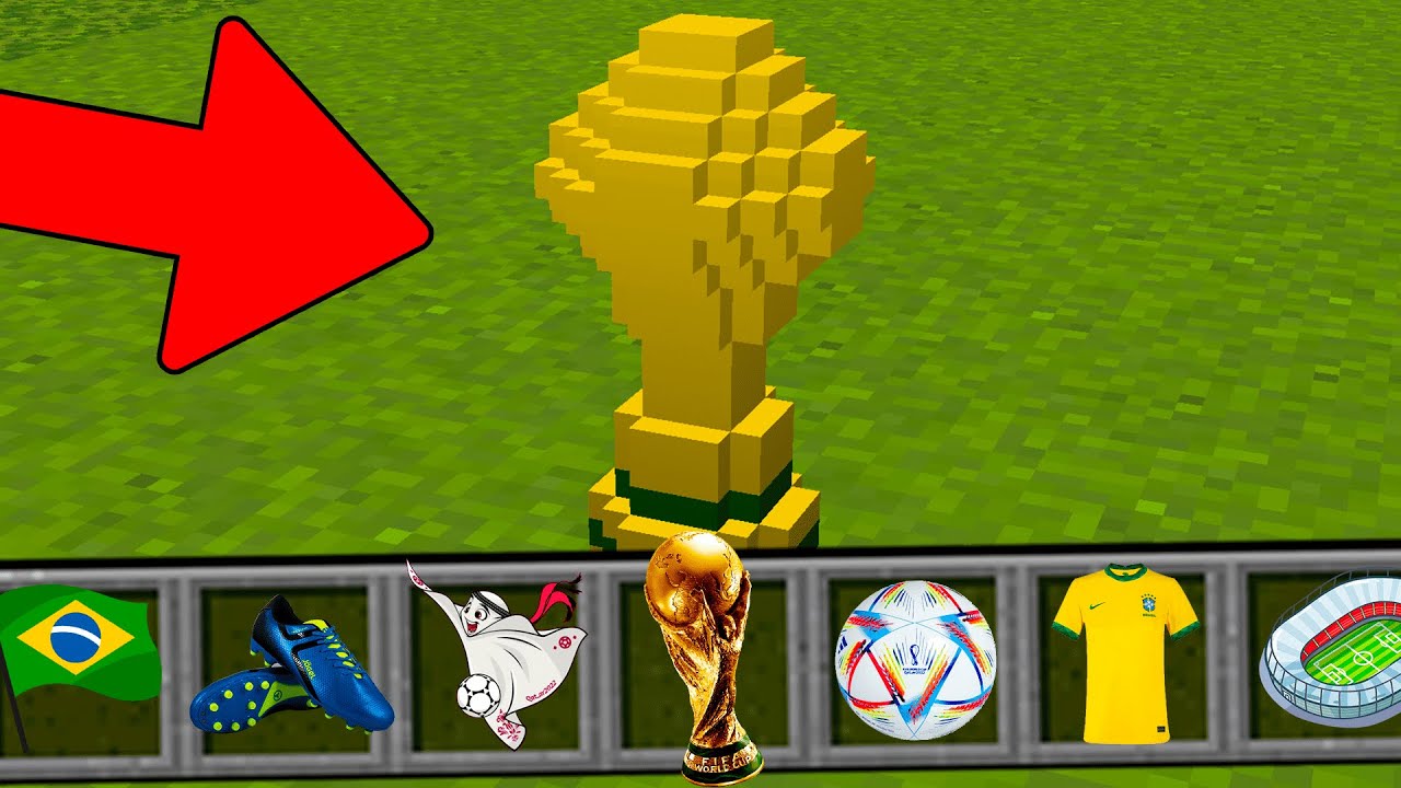 Recriei coisas da COPA DO MUNDO no Minecraft! - YouTube