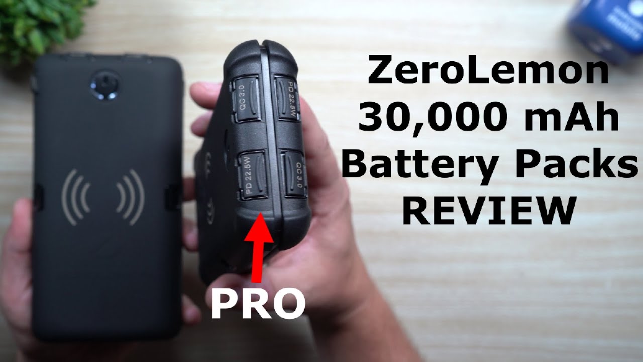 Massive ZEROLEMON 30,000mAh Battery Packs REVIEW - YouTube
