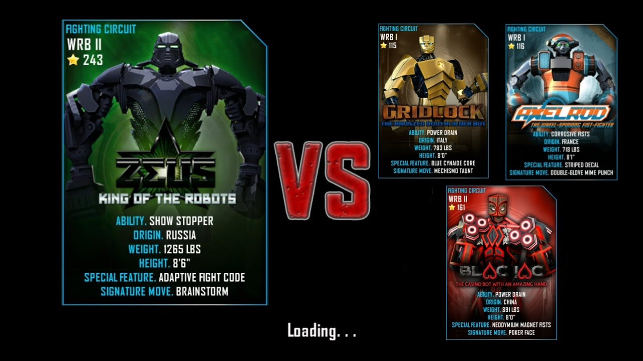 Real Steel WRB: Zeus Vs Gridlock, Axelrod, Blacjac! - YouTube