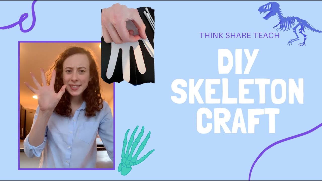 DIY Skeleton Hand Craft - YouTube