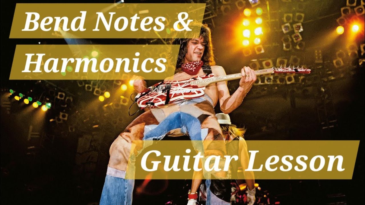 Eddie Van Halen Tapping Bend Notes & Harmonics Guitar Lesson - YouTube