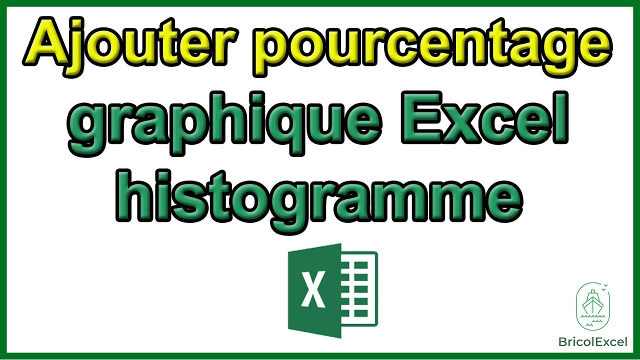 Comment ajouter pourcentage graphique Excel histogramme - YouTube
