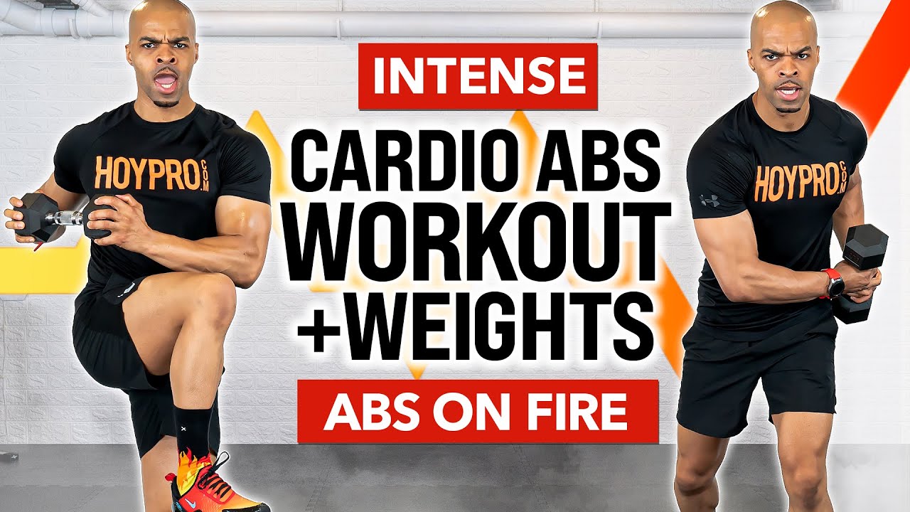 30 MIN INTENSE HIIT Abs & Core Workout For Fat Loss | With Weights | No ...