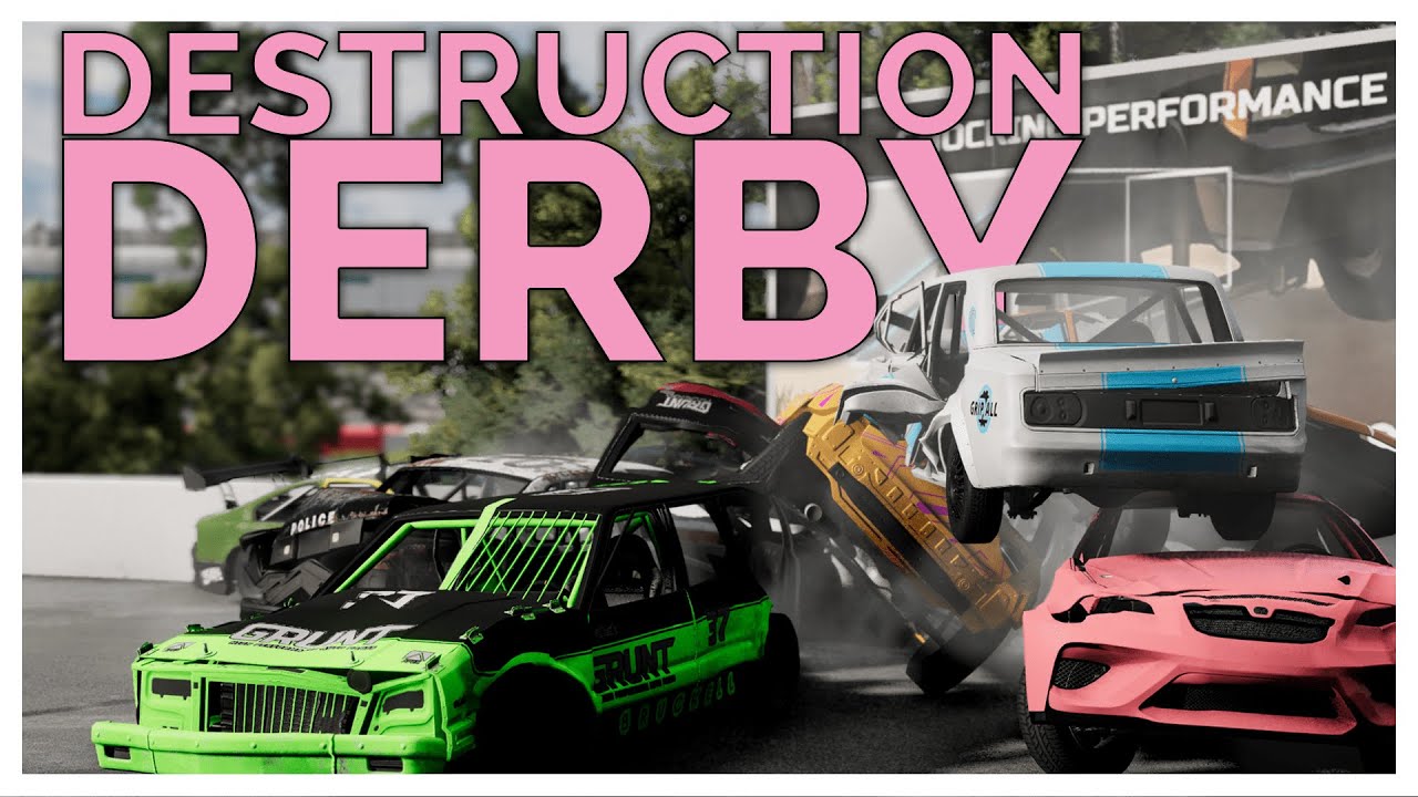 Destruction Derby Racing in BeamNG - YouTube