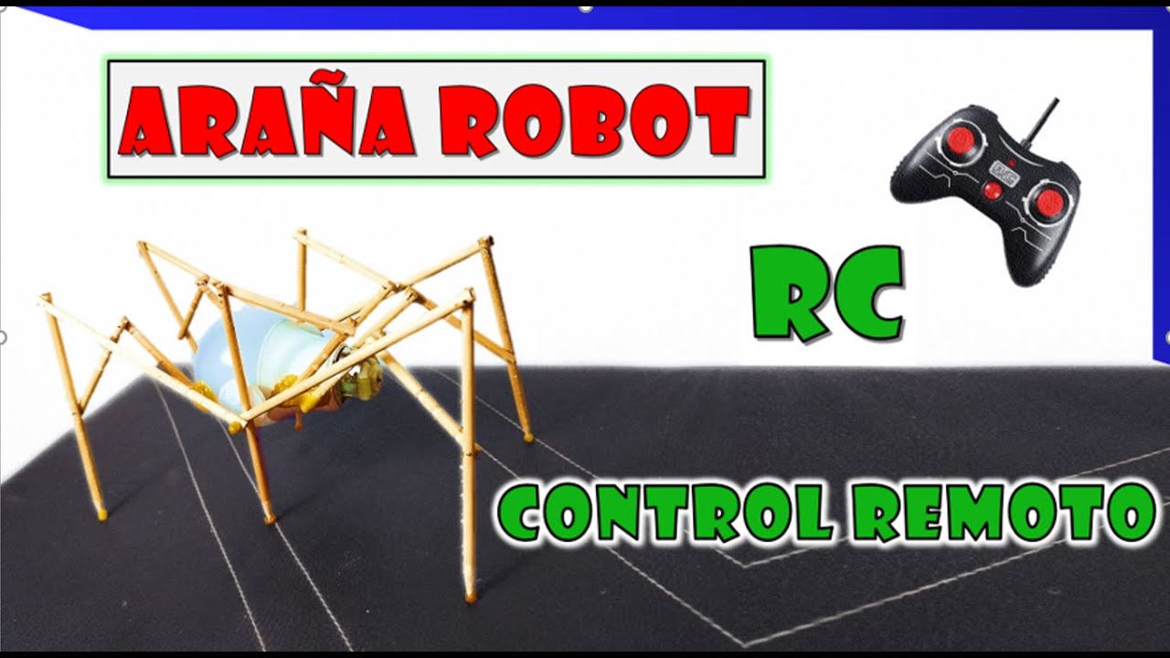 robot araña facil casero a control remoto hecho con un foco - YouTube