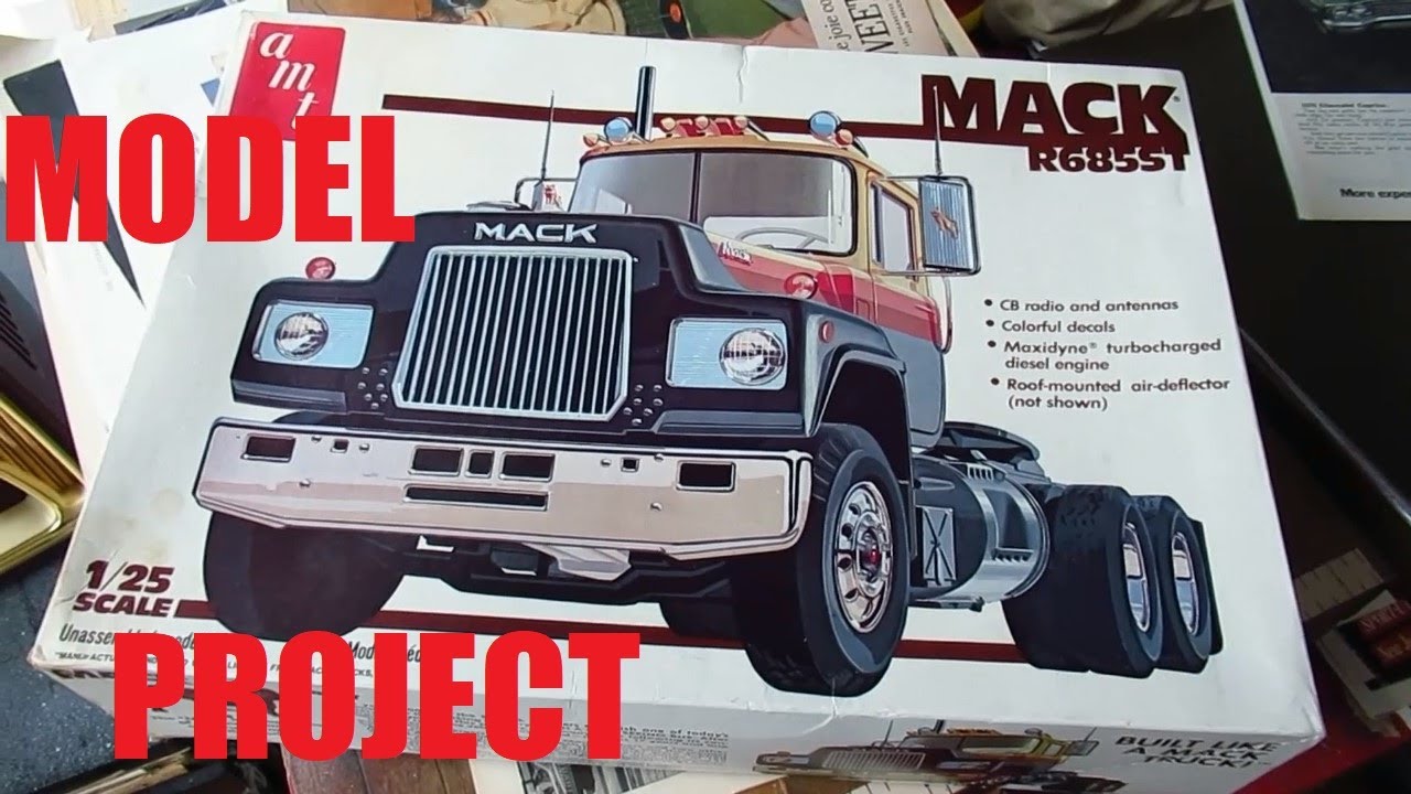 3 28 22 MY VINTAGE AMT MACK R SERIES MODEL KIT POJECT PART 1 - YouTube