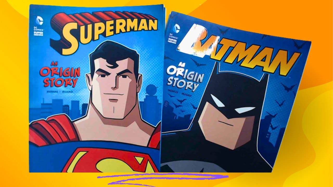 Superman and Batman Origin Story Books! - YouTube