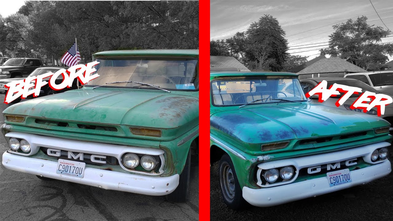 Getting That Paint to Shine! - 1966 GMC Pickup - YouTube