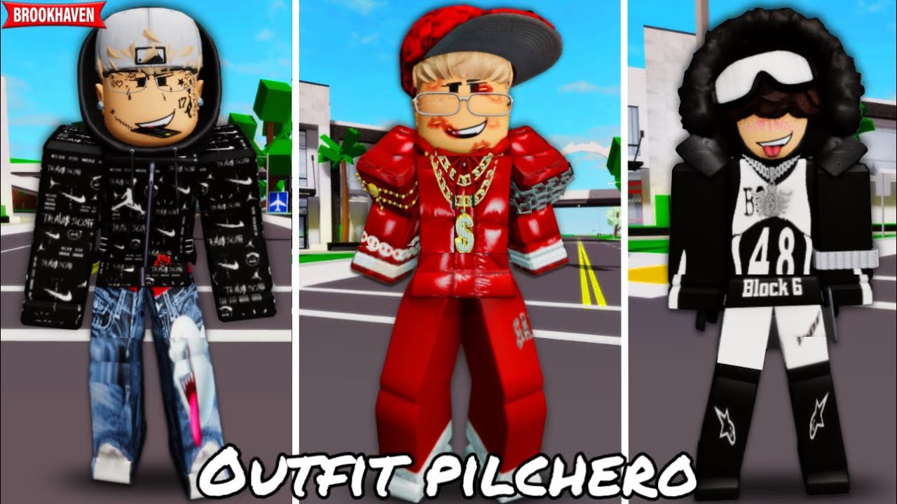 OUTFITS DE PILCHERO VERSION HOMBRES en Brookhaven! ID CODES 😨 - Roblox ...