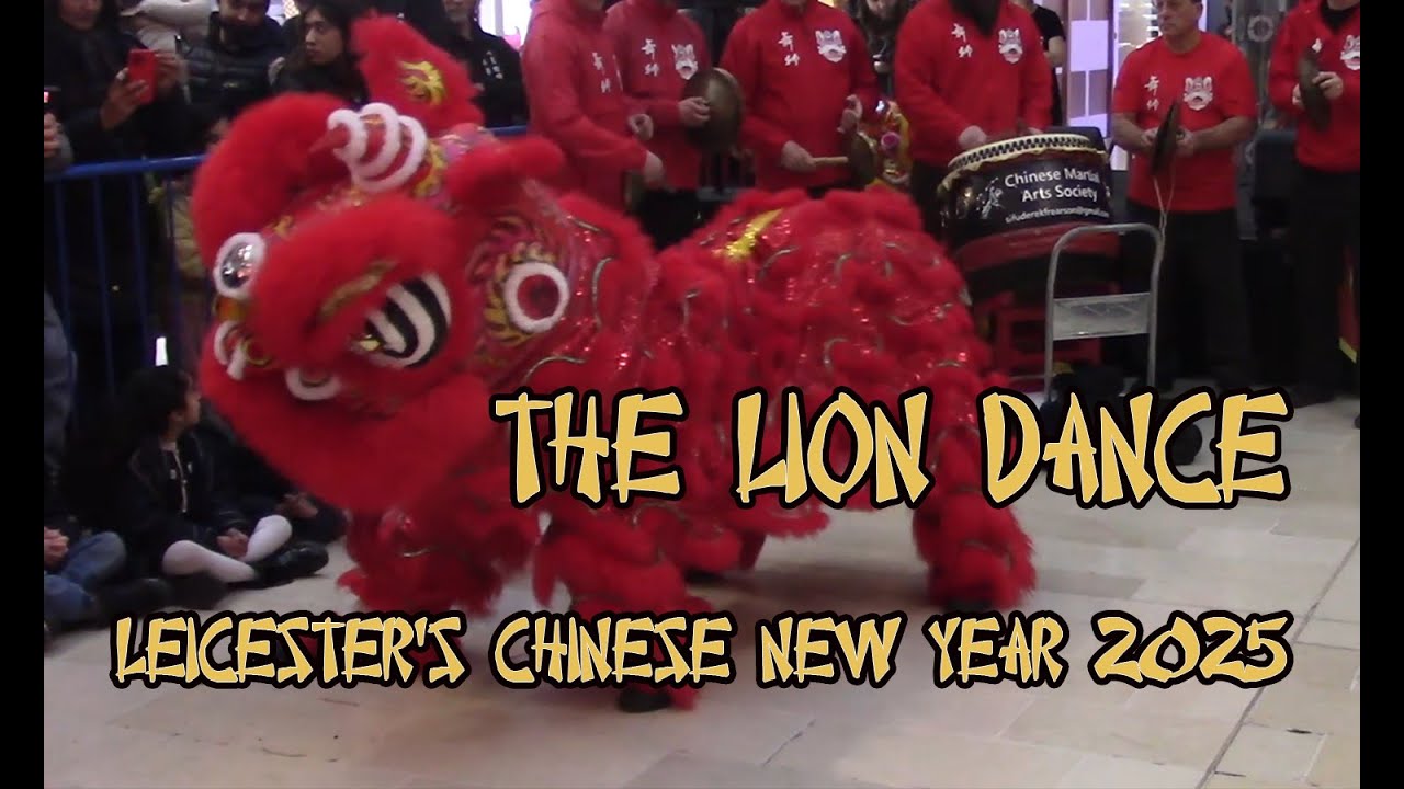 The Lion Dance Chinese Lunar New Year 2025 Festival Leicester - YouTube