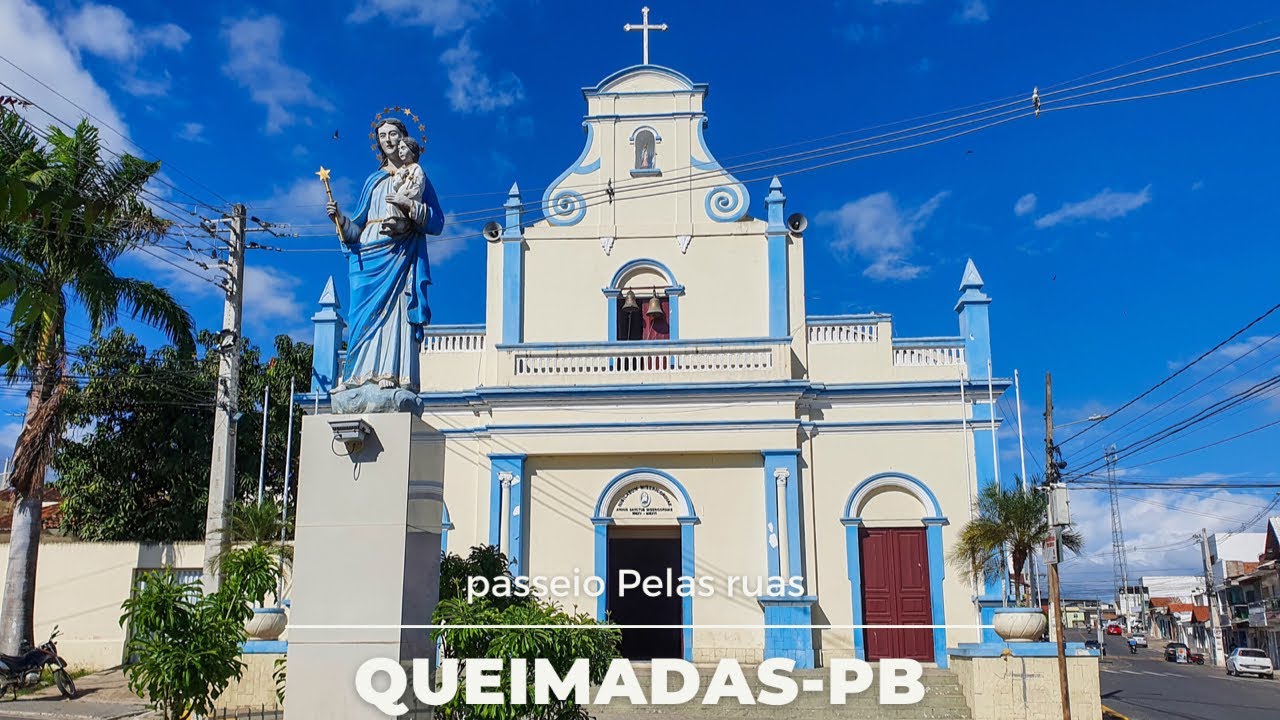Passeio pelas ruas da cidade de Queimadas-PB - YouTube