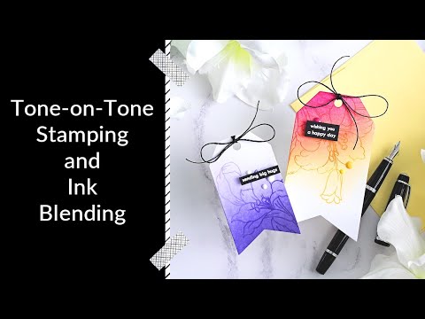 Tone-on-Tone Stamping & Ink Blending | Terrific Tags with Michelle ...