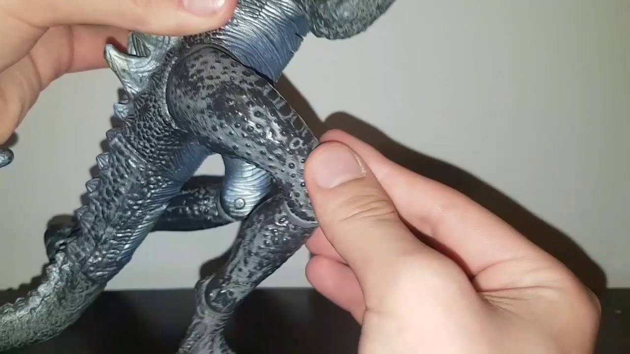 Trendmasters Godzilla (1998) Fang Bite Godzilla Action Figure REVIEW ...