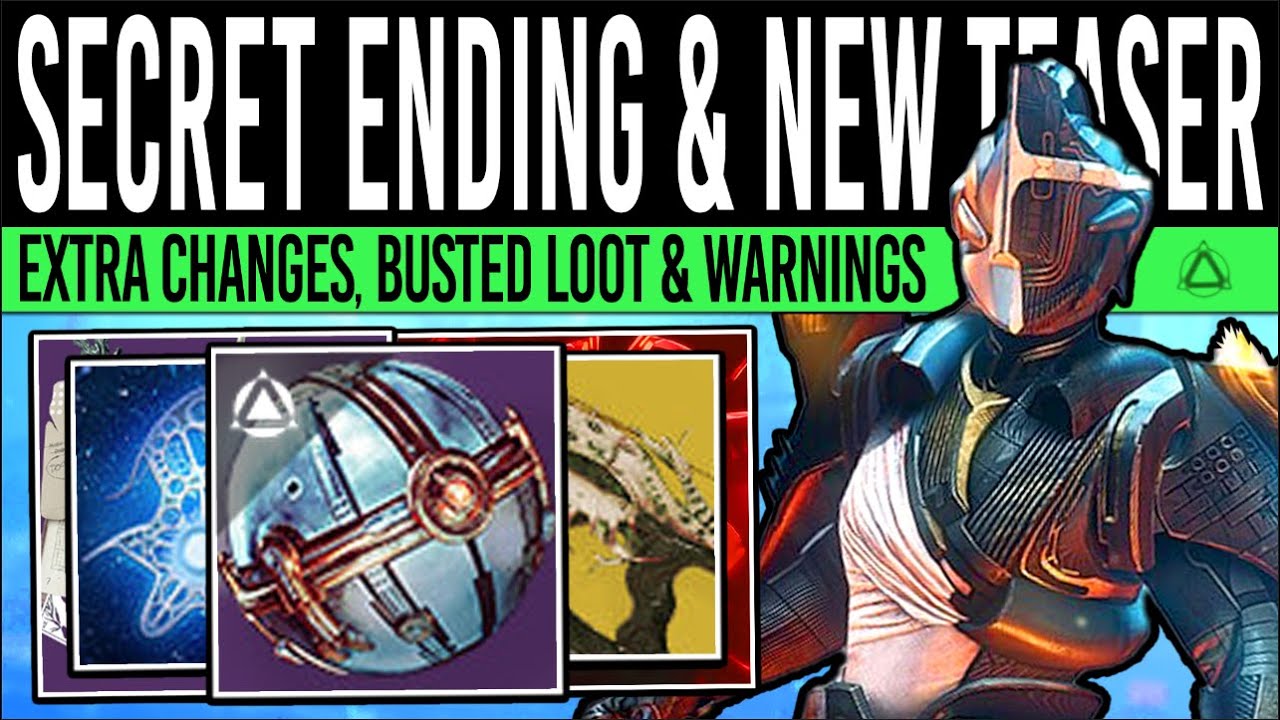 Destiny 2: NEW QUEST SECRETS & HIDDEN ENDING! Extra CHANGES, Bungie ...
