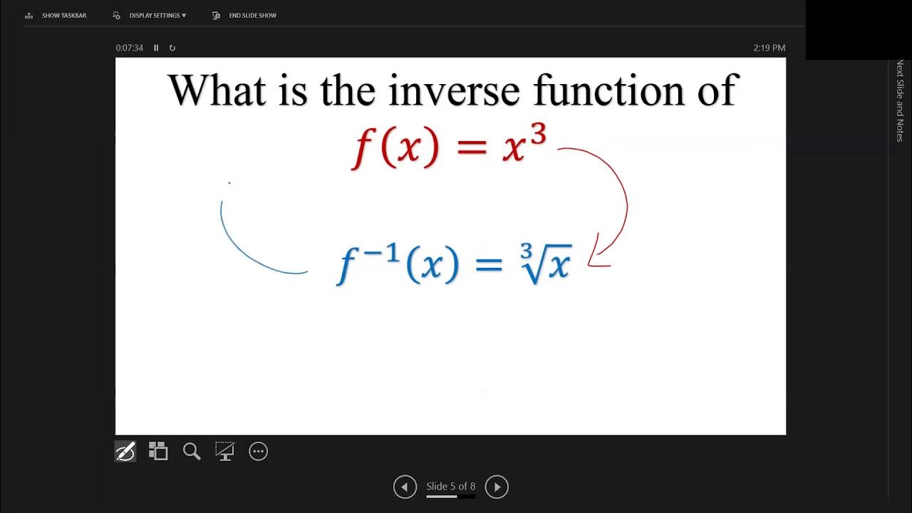 Inverse of cube/cube-root function - YouTube