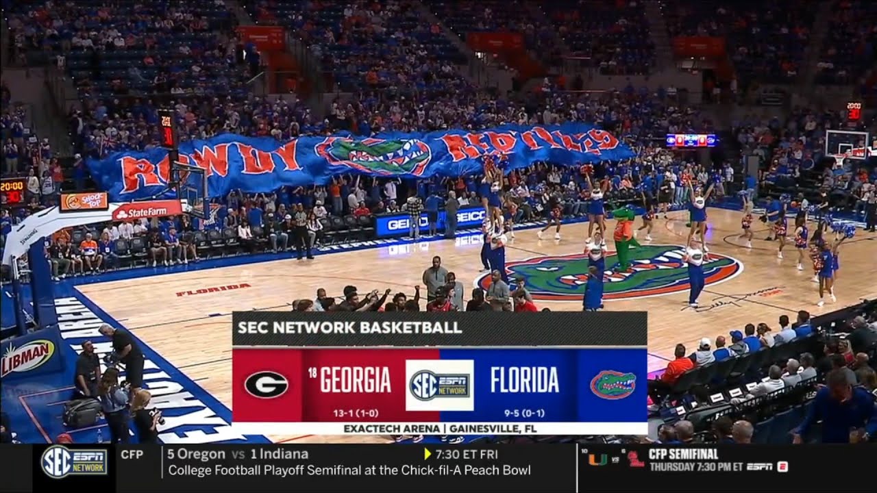 SEC Network Basketball intro | 18 Georgia @ Florida | 1/6/2026 - YouTube