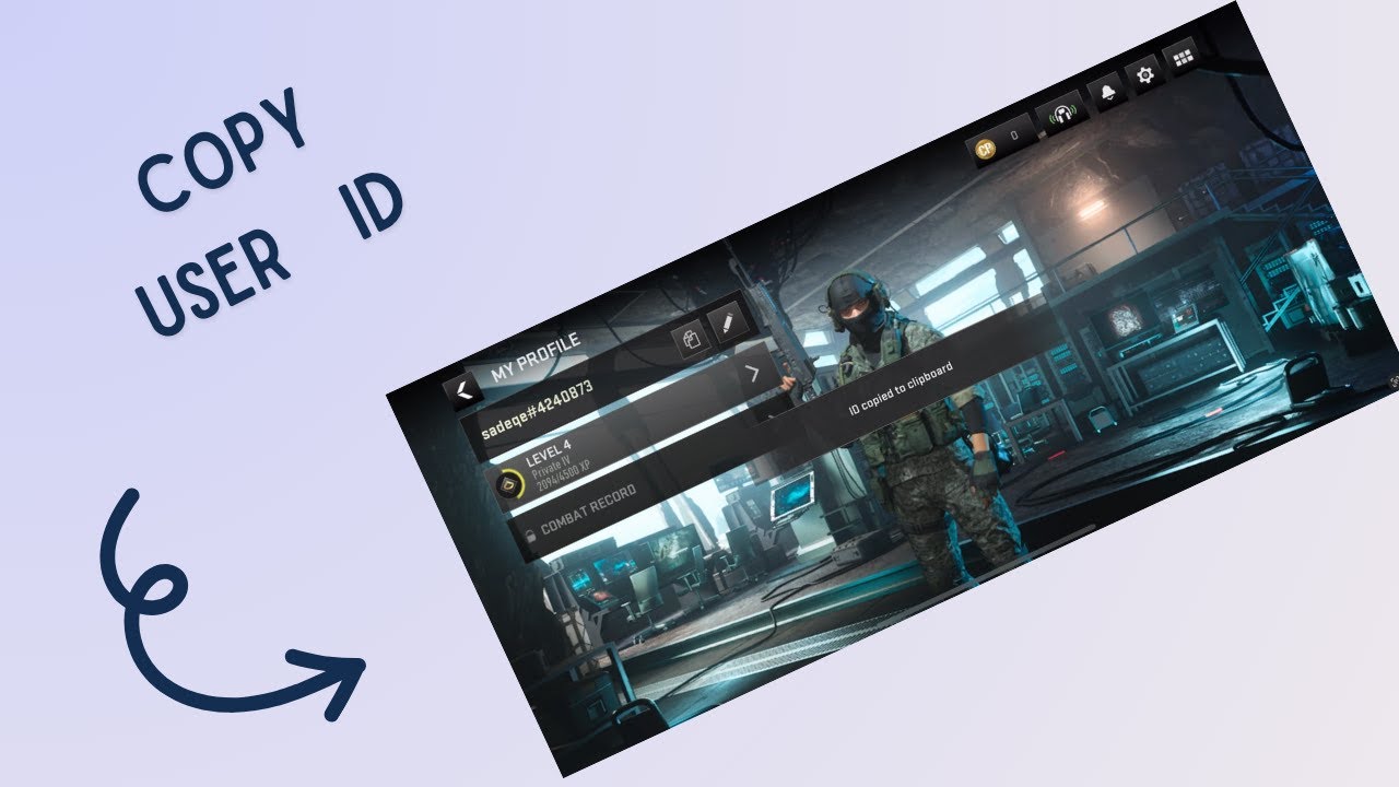 How to copy and find User ID in Warzone Mobile - YouTube
