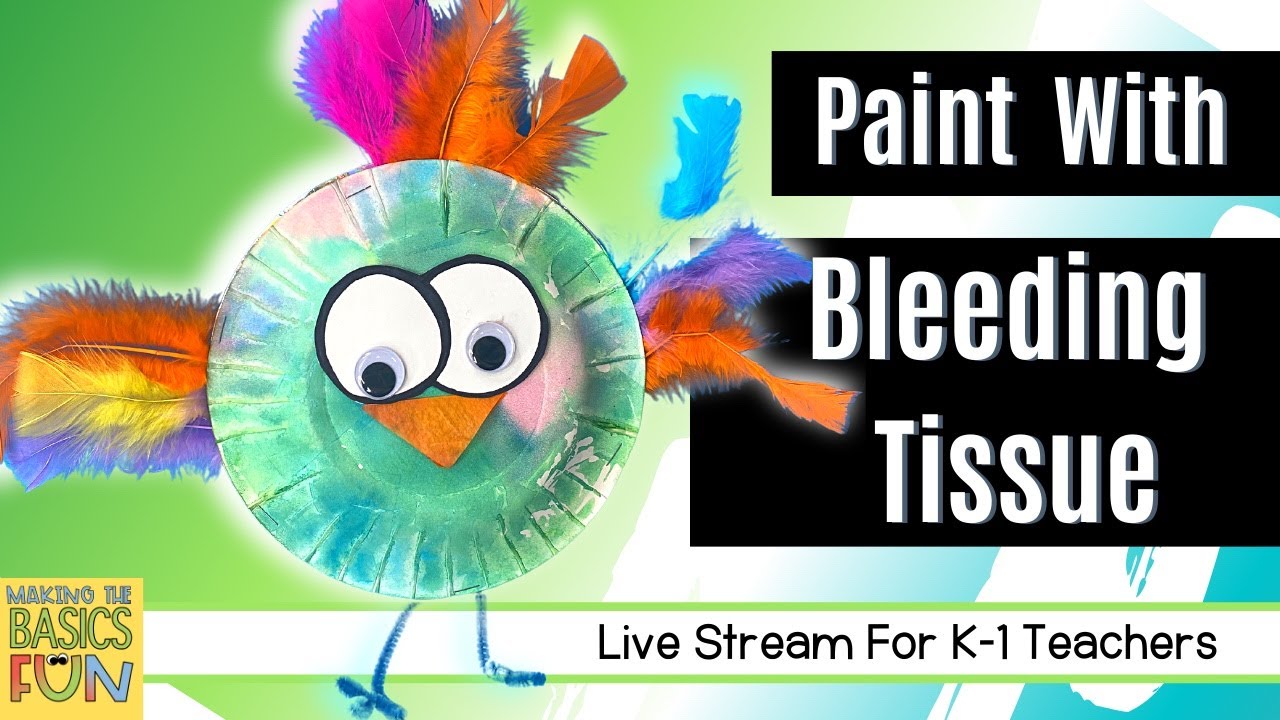 Easy Spring Art Project for Kids - Using Bleeding Tissue To Paint - YouTube