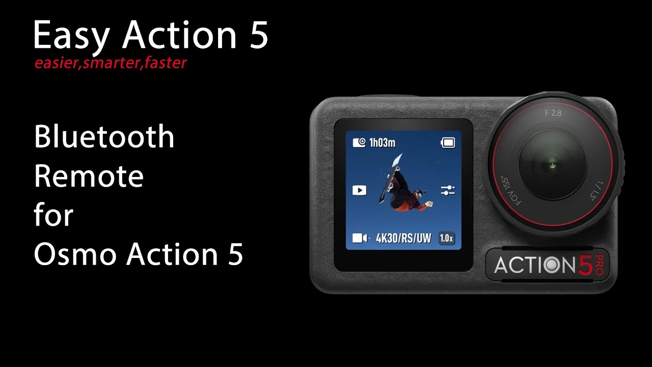 Ultra-fast, lightweight Bluetooth remote for your DJI Osmo Action 5 ...