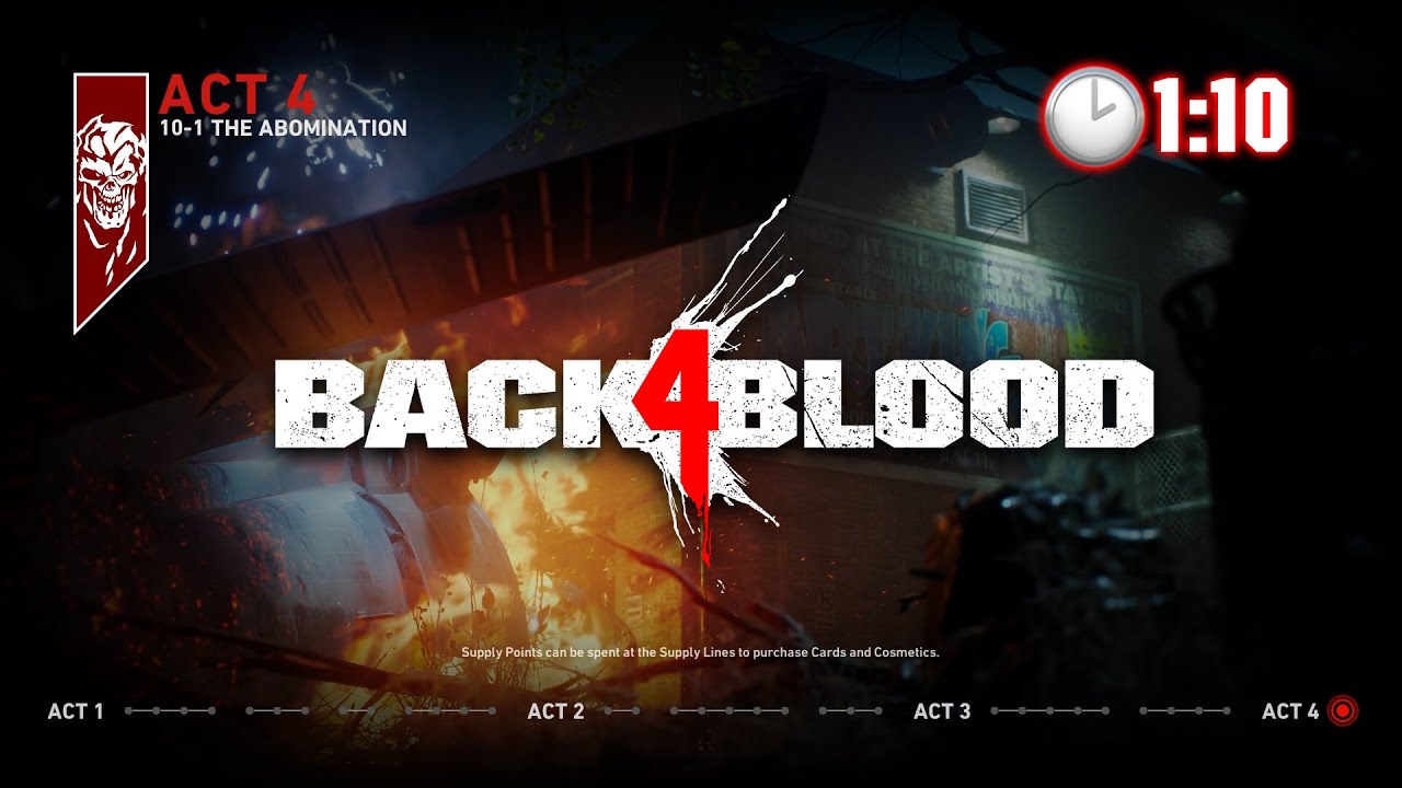 Back 4 Blood: Act 4 (The Abomination) Nightmare 1:10 Speedrun!🏃🏽‍♂️💨🧟 ...