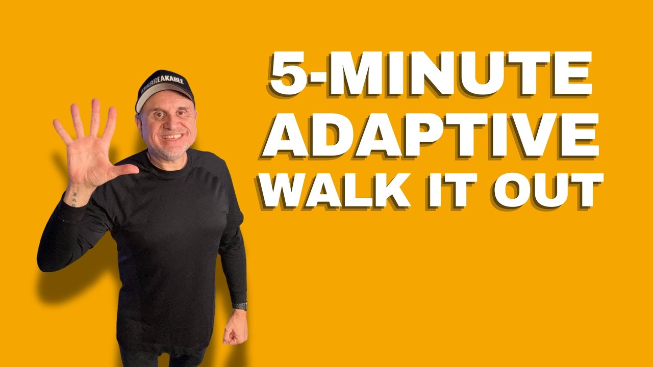 5-Minute Adaptive Walk It Out | Fun Seated & Standing Walking Workout ...
