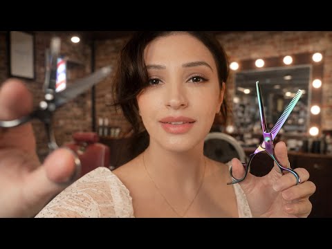 ASMR Barbershop Haircut and Shave | Realistic Sleepy Haircut