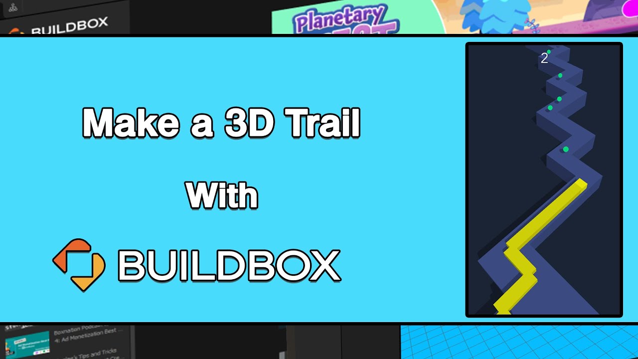 Make a 3D Trail with Buildbox #Buildbox3dtrailtutorial - YouTube