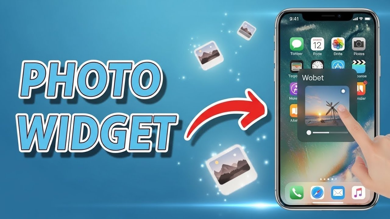 How to Add Photo Widget to Homescreen on iPhone - YouTube
