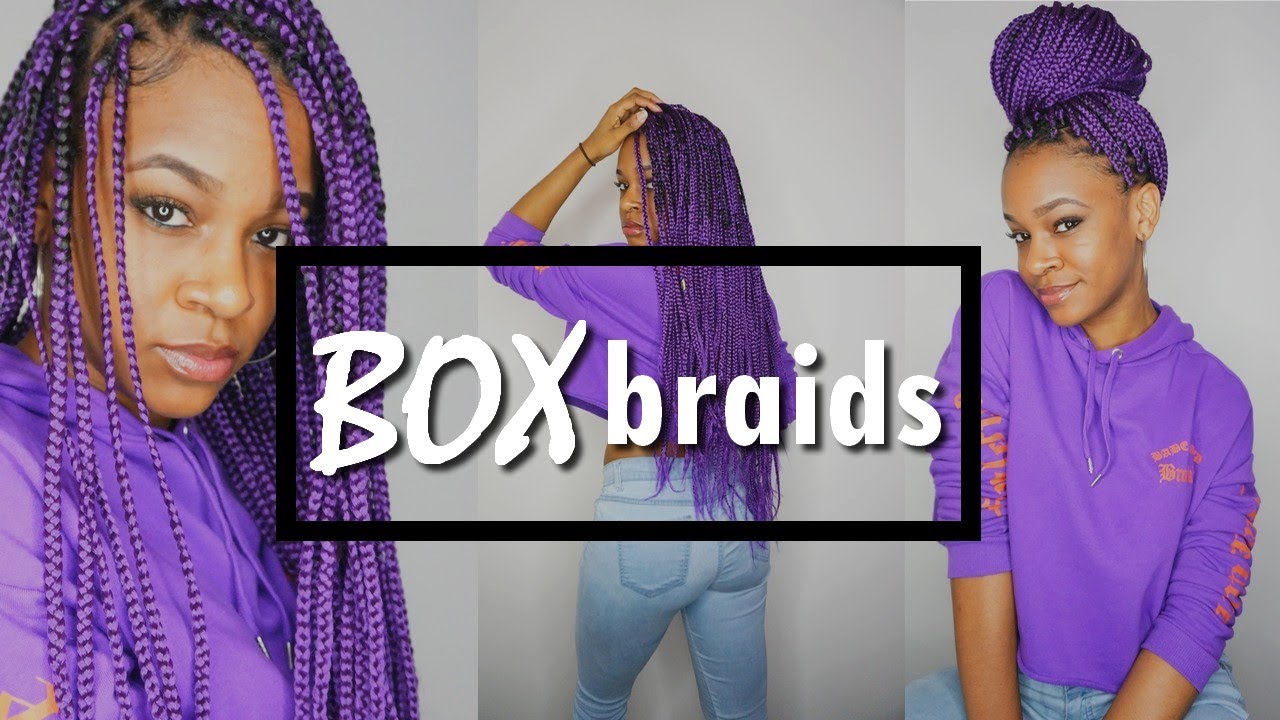 I DID MY OWN BOX BRAIDS! | Justine Skye Inspired - YouTube
