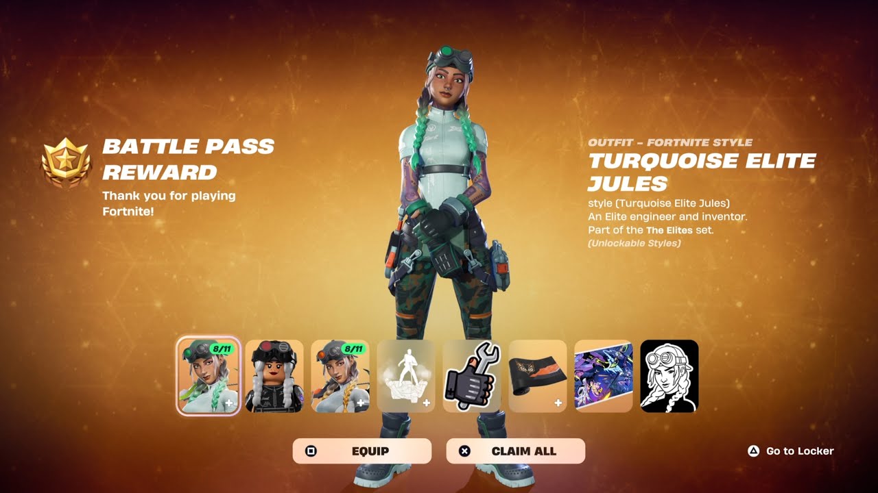 HOW TO GET TURQUOISE ELITE JULES SKIN IN FORTNITE! - YouTube