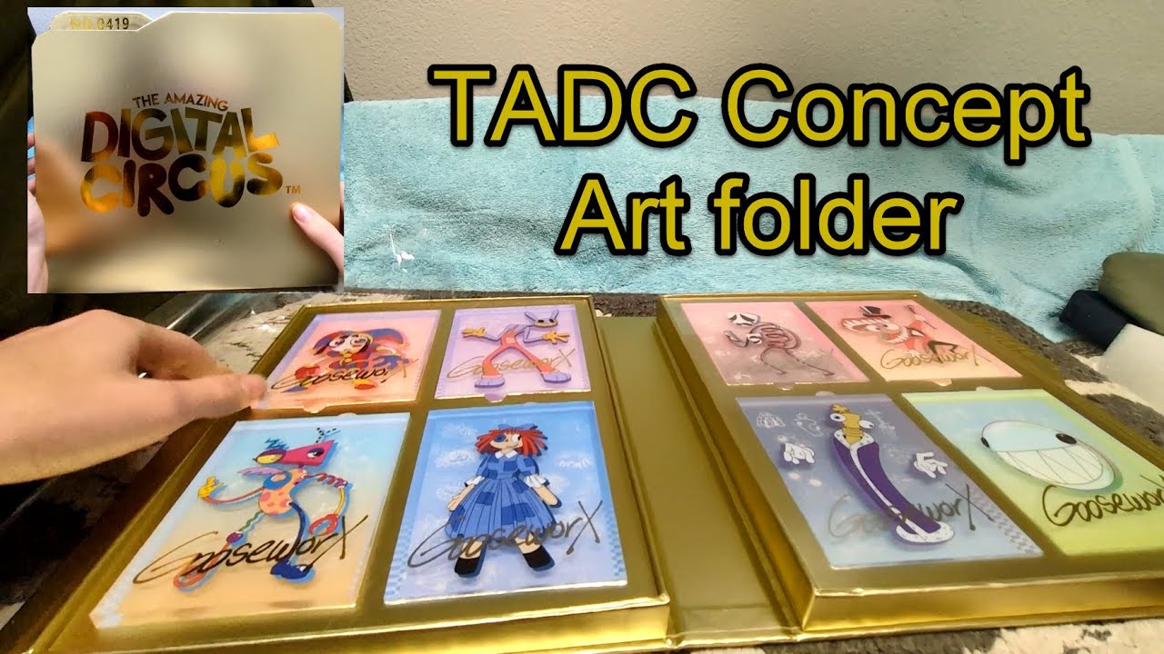 UNBOXING The Digital Circus Concept Art Folder - YouTube