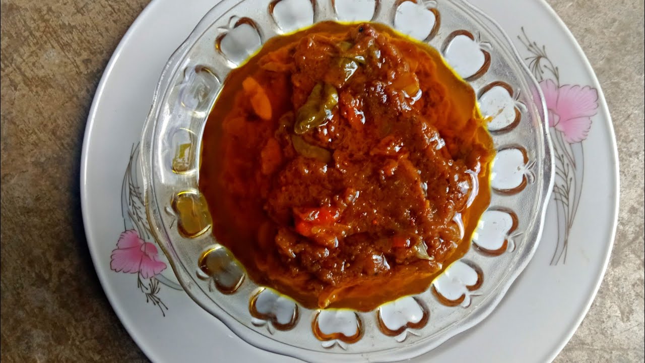 Bangladeshi Bombai Morich Achar With Kacha Am ||Amer Achar Recipe ...