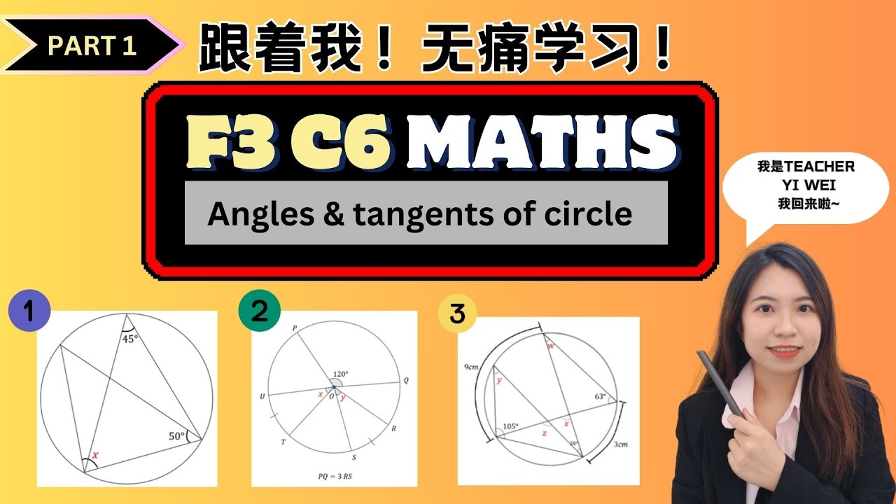 【教学+习题】中三数学第六课 │Mathematics Form 3 Chapter 6 Angles & Tangents of ...