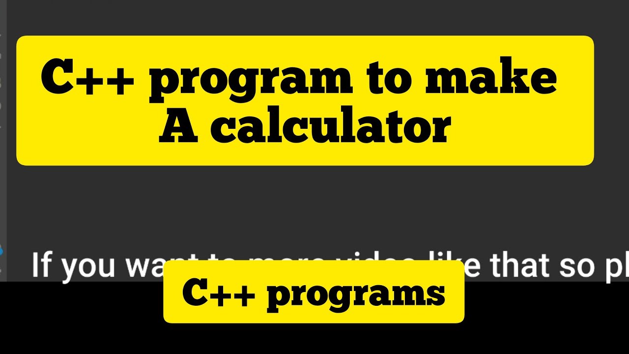 C++ Program to Create a Calculator using Switch Case || Mohd Abuzar | # ...