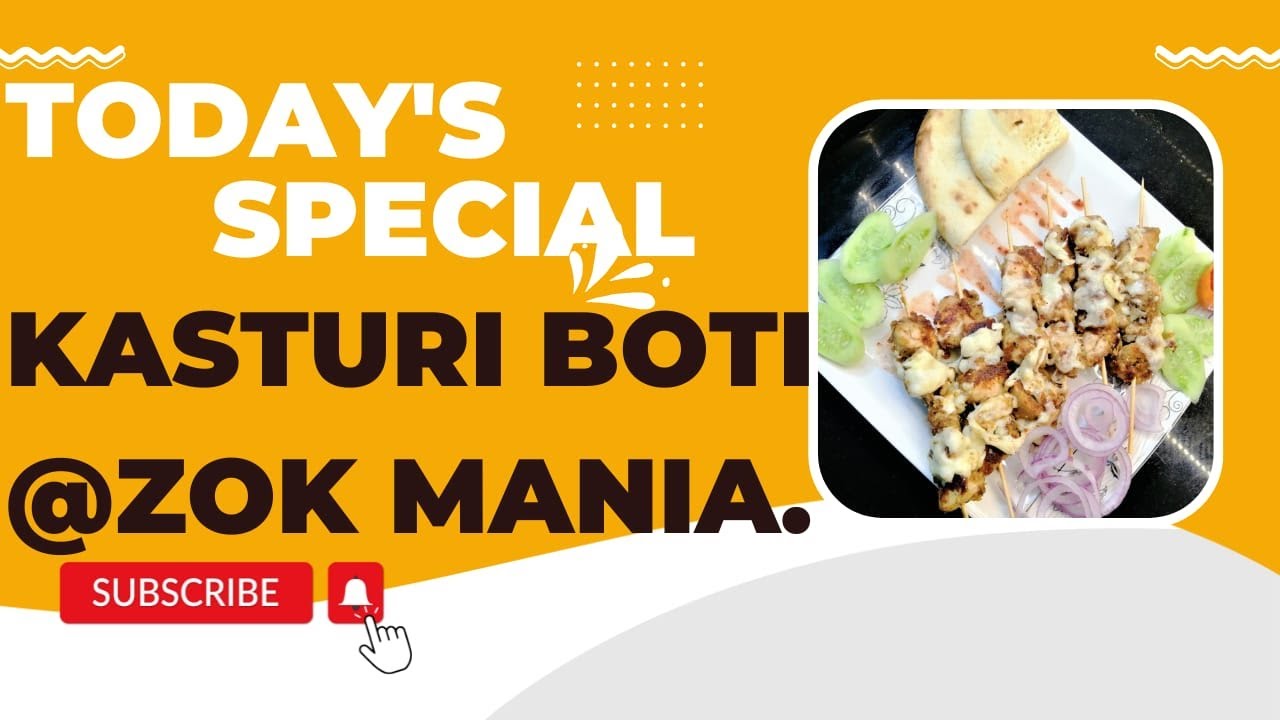 KASTURI BOTI RECIPE BY ZOK MANIA, CHICKEN - YouTube