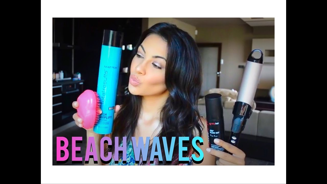 Небрежни плажни къдрици ♡ Beach waves | Hair tutorial +bloopers | Август 2016 - YouTube
