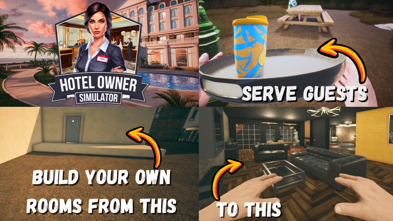 Let's Try A Hotel Simulator Where You Build The Rooms. Hotel Owner ...