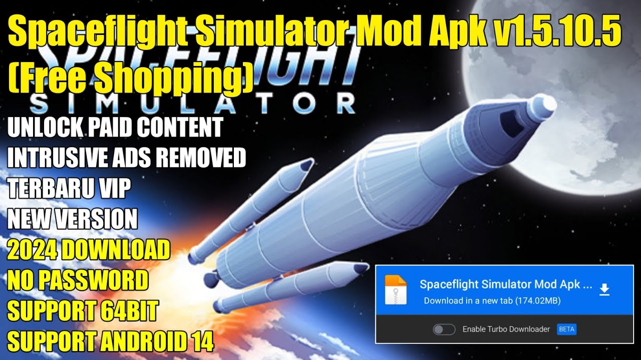 Spaceflight Simulator Mod Apk All Unlocked Android Latest Version 2024 ...