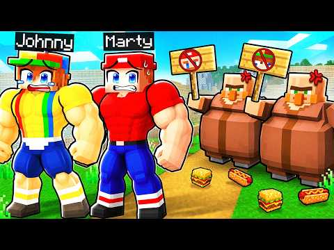 Johnny and Marty Got Kicked Out of the FAT Village in Minecraft!